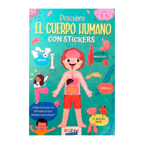 LIBRO ROZINI COL.DESCUBRO EL CUERPO HUMANO C/STICKERS - Distribuidora Dique