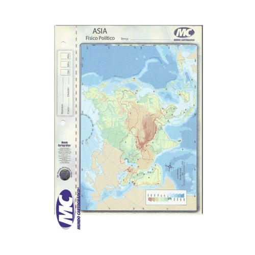 BLOCK MAPAS M.C.Nº3 ASIA FP X 40 UNID - Distribuidora Dique